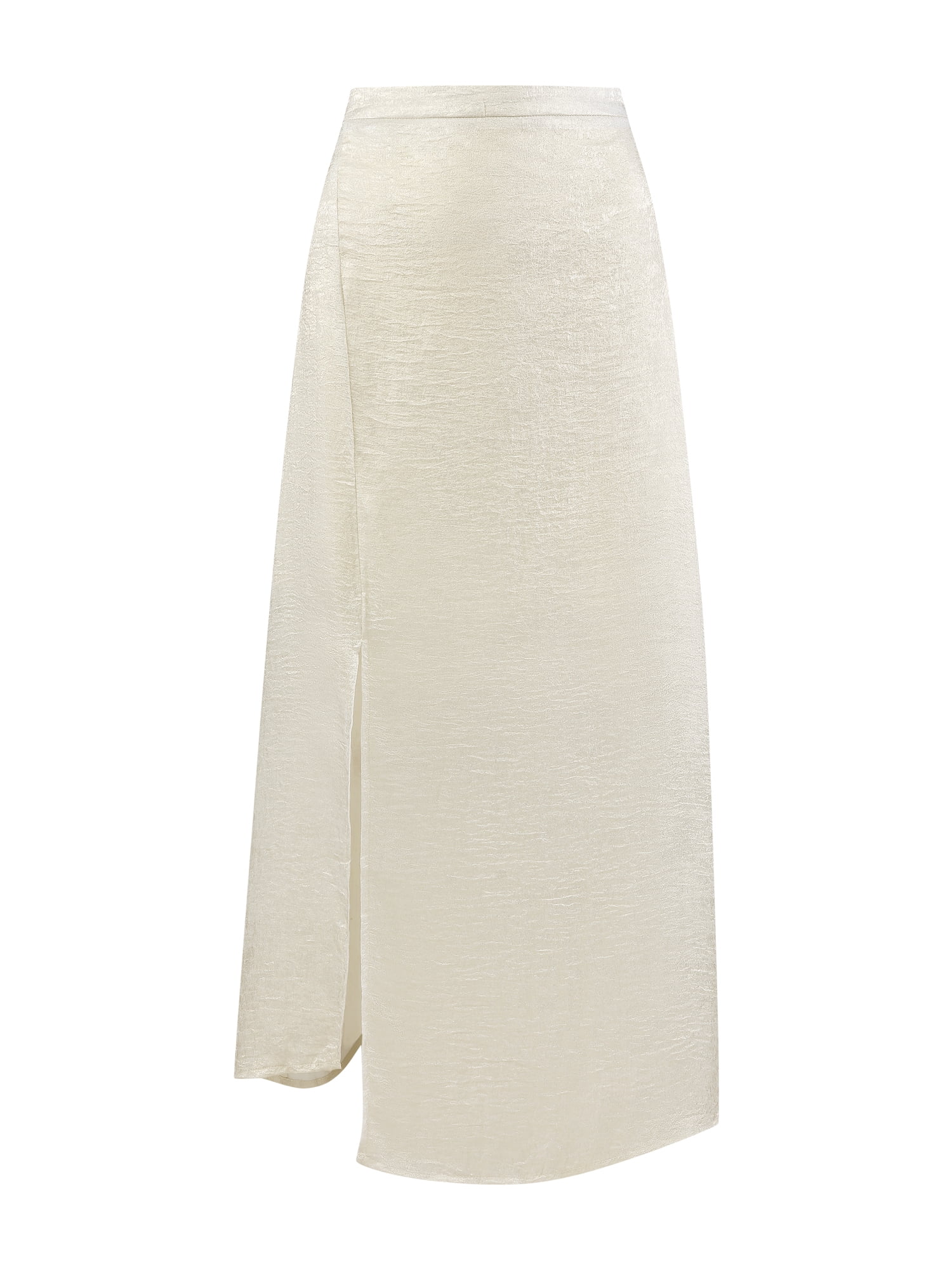 DARING DIVA Women Front Spilt High Waist Shimmer Cocktail Midi Skirt S ...