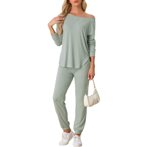 DARING DIVA Women's 2 Pcs Travel Sweatsuits Outfit Knit Loungewear Set ...