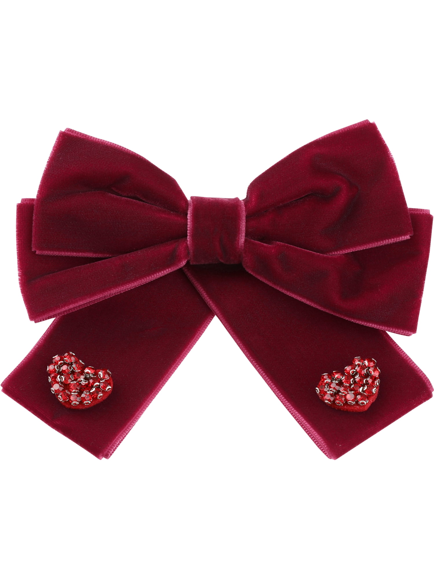 DARING DIVA Women's Bow Pin Cute Elegant Preppy Bow Tie Red - Walmart.com