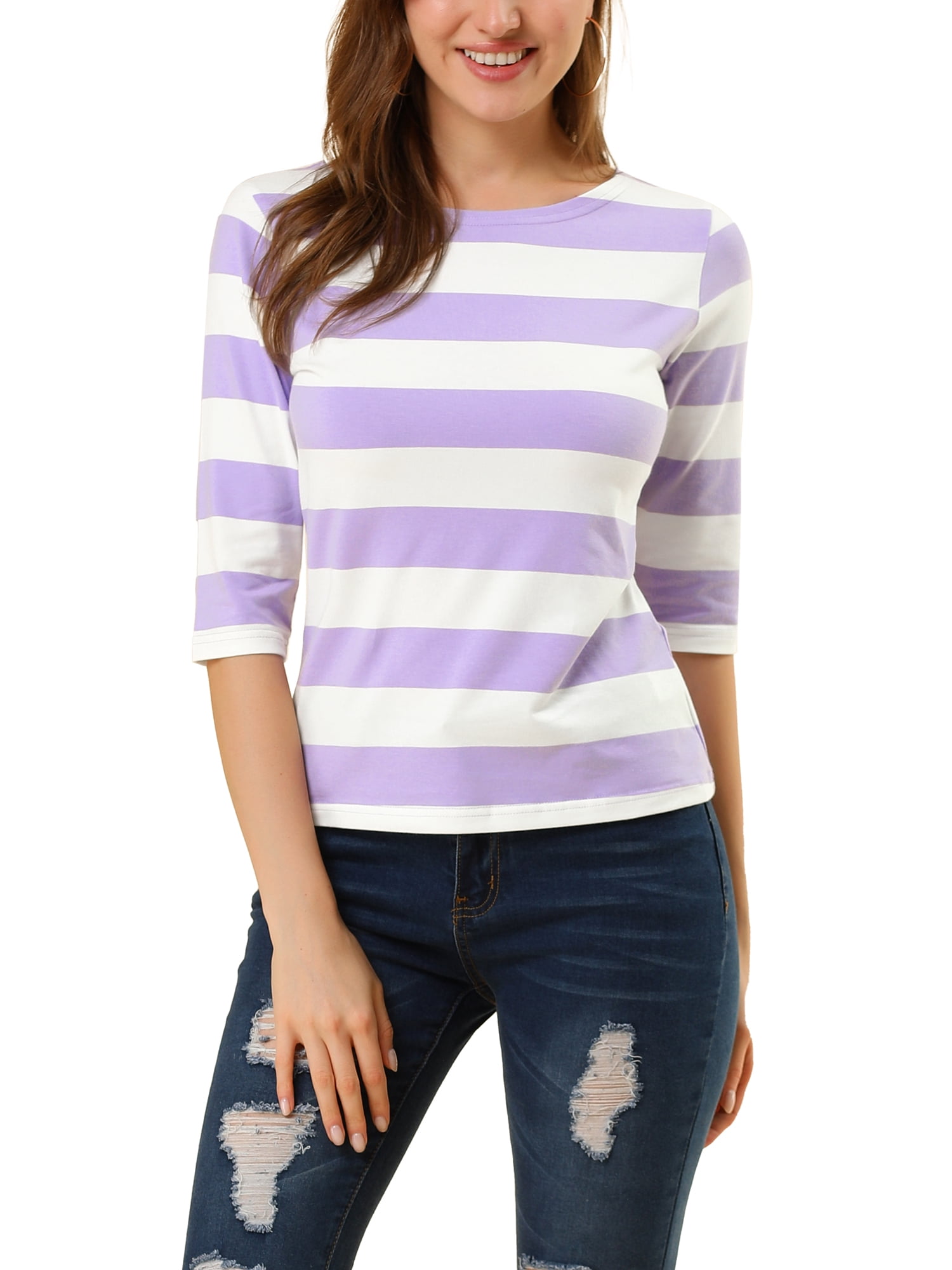 DARING DIVA Women's Halloween Costume Boat Neck Top T-Shirts XS White ...