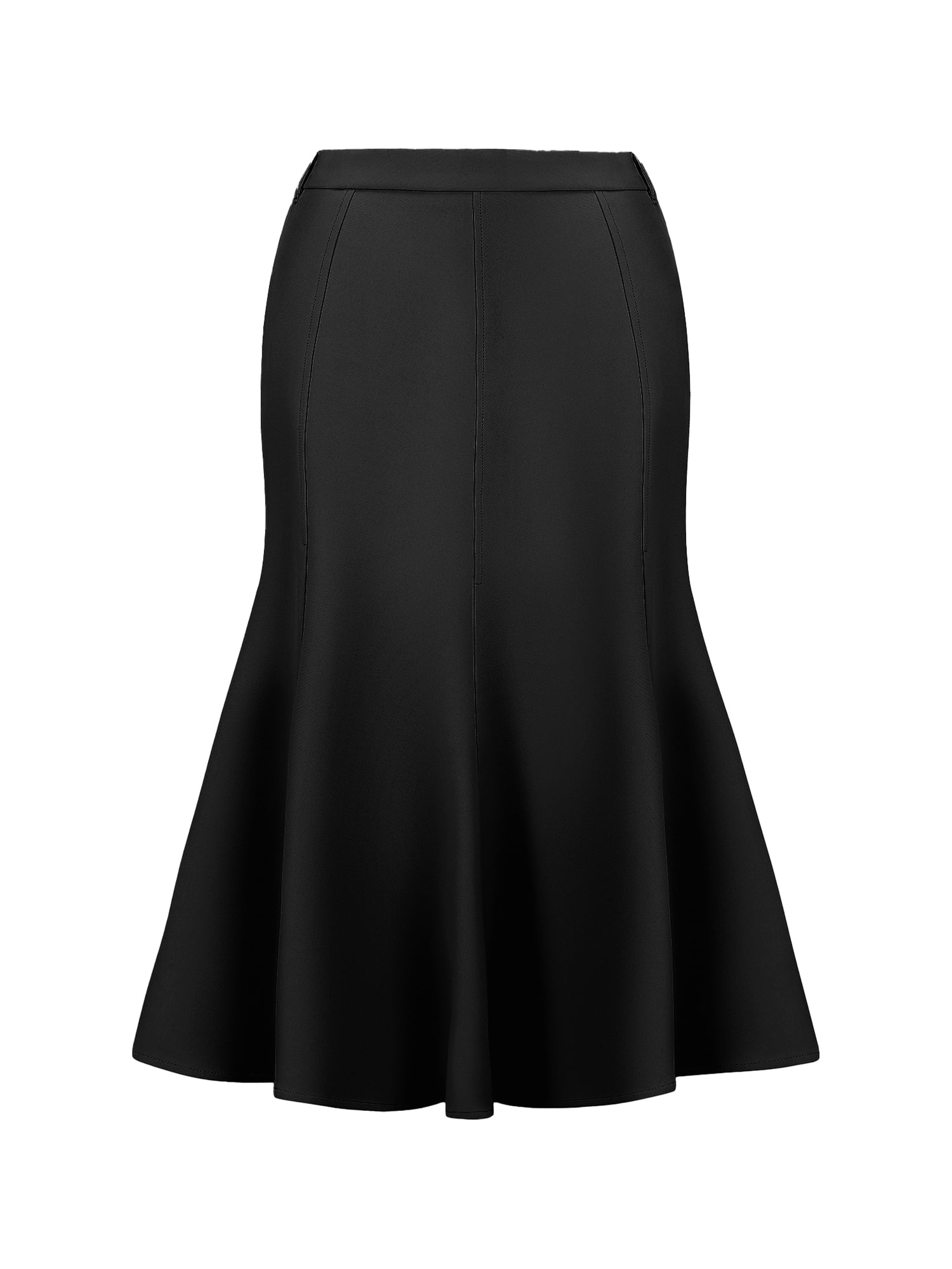 DARING DIVA Women's Mermaid Work High Waist Elegant Midi Fishtail Skirt ...