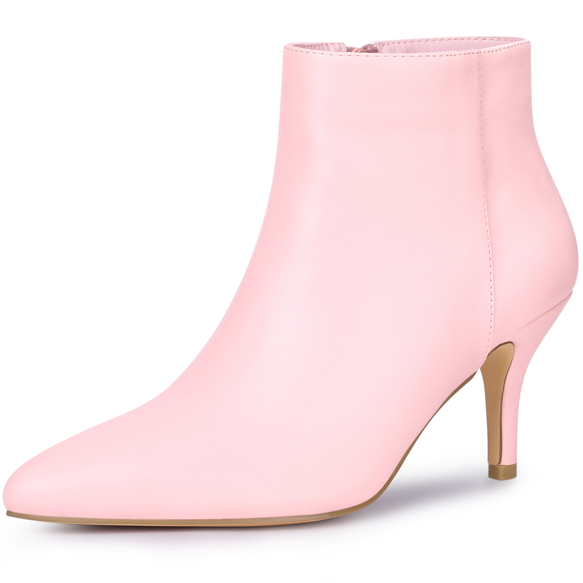 DARING DIVA Women's Pointed Toe Zipper Stiletto Heel Ankle Wrap Boots ...
