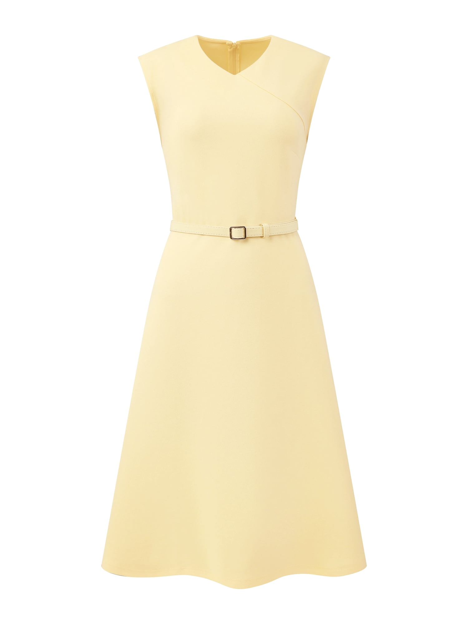 DARING DIVA Women's Sleeveless Dress V Neck Cocktail Party A Line ...
