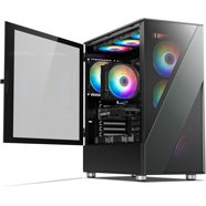 GameMax Infinity White ATX Mid Tower Gaming PC Case, USB3.0/Type-C ...