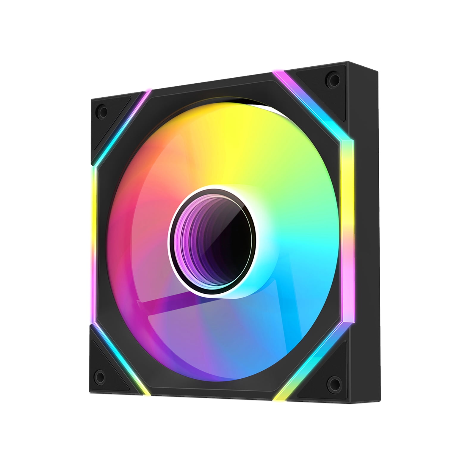 DARKROCK R140 140mm Reverse Blade Infinity Mirror Design PC Fan with ...