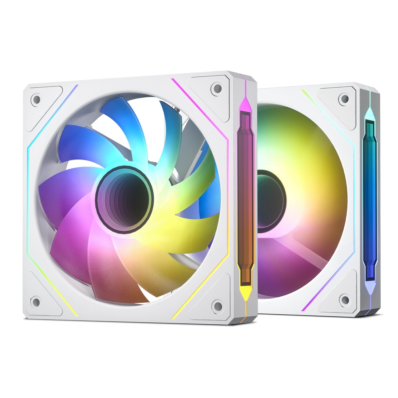 DARKROCK R120-2-Pack 120mm Reverse Installed Infinite Mirror Design PC ...