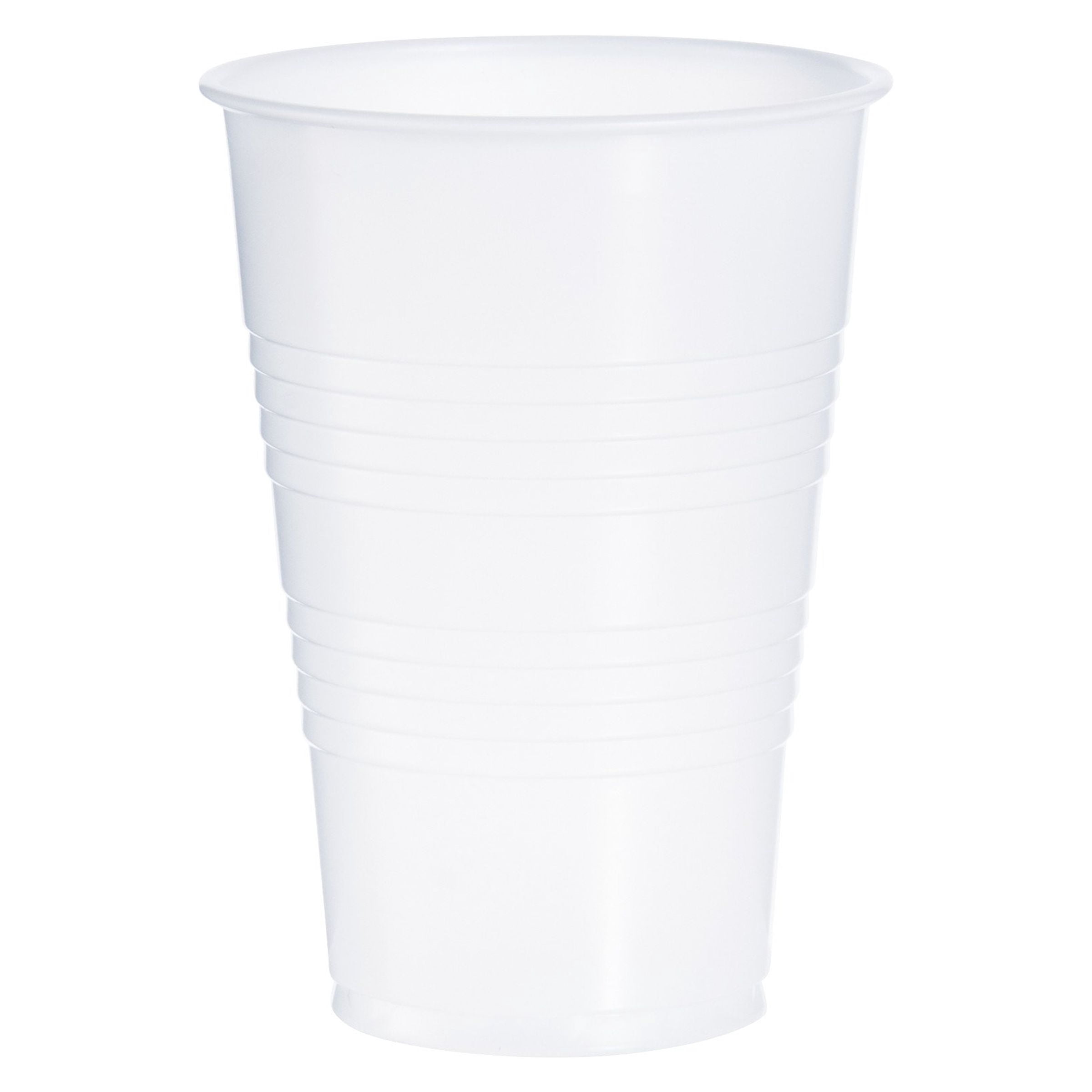 DART Y16T 16 oz Tall Ribbed PS Cup 1000 Pack, Disposable clear ...