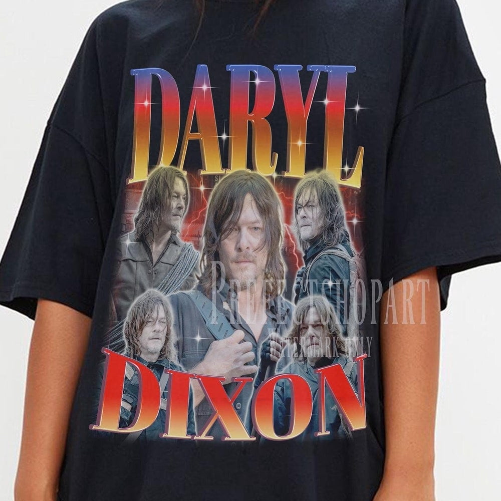 DARYL DIXON Vintage Shirt, Daryl Dixon Homage TShirt, Daryl Dixon Fan ...
