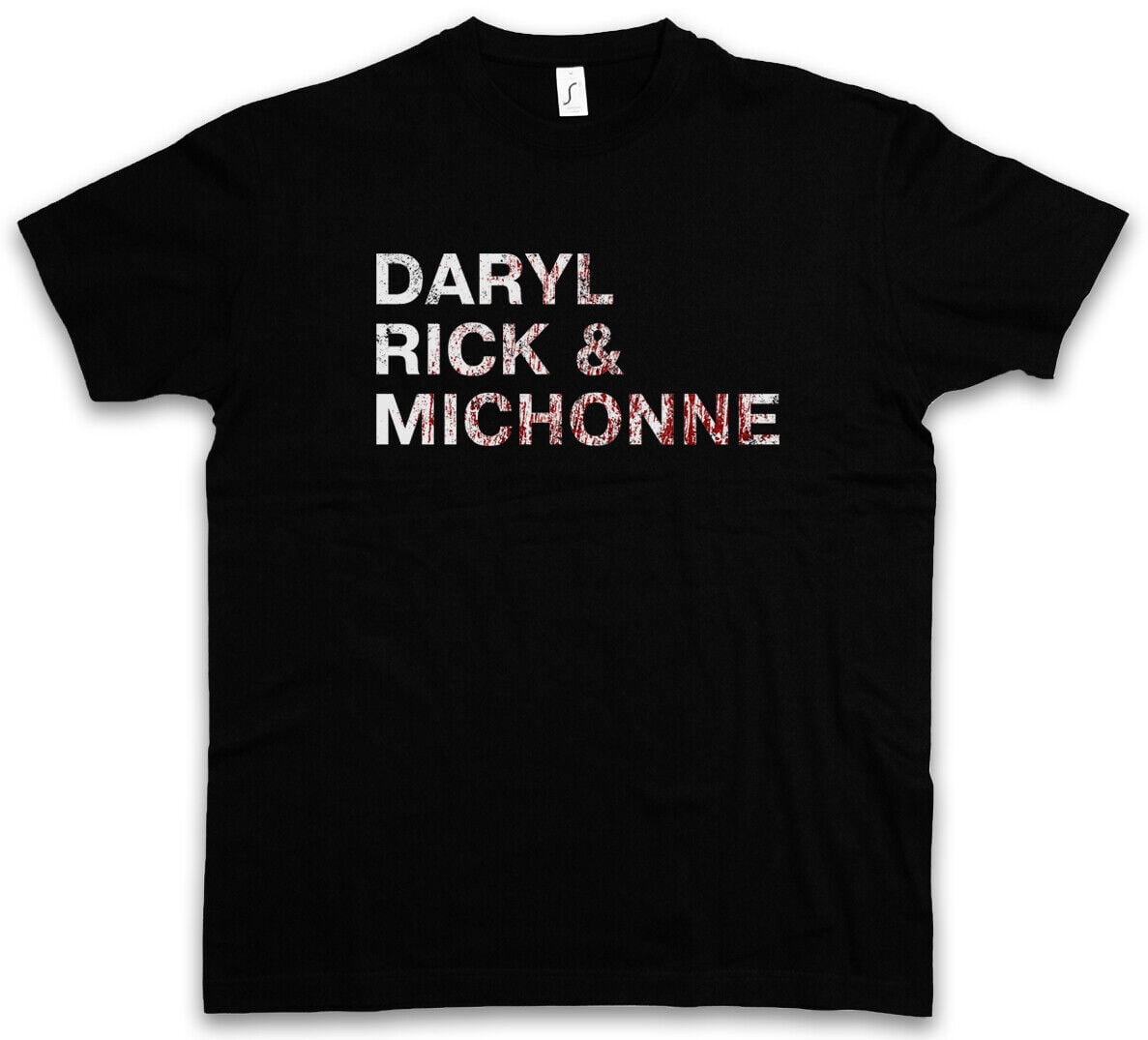 DARYL RICK & MICHONE T-SHIRT The Walking Rick Grimes Dead Living Dixon ...