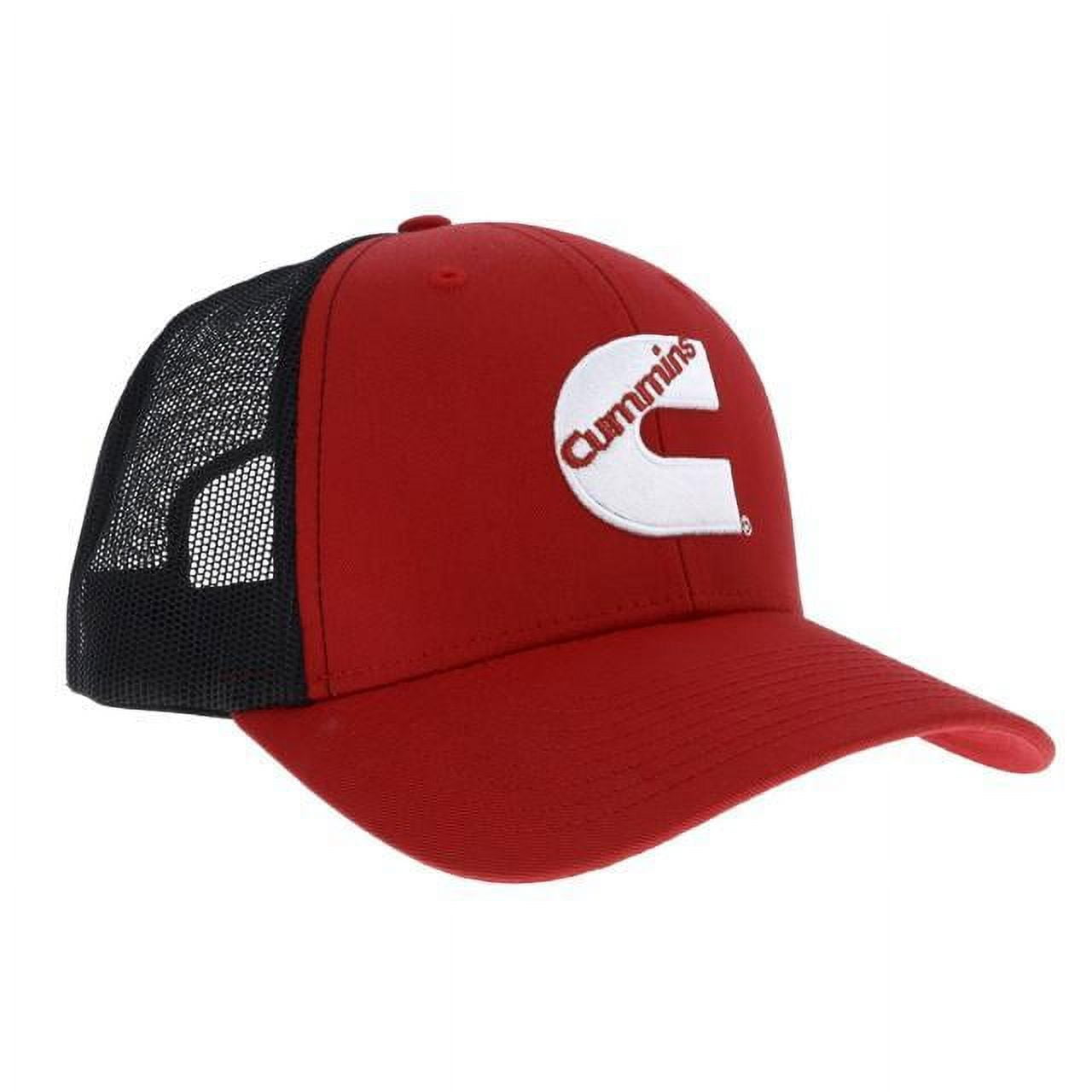 Cummins CMN34732 Unisex Red Mesh-Back Trucker Baseball Cap, Adjustable ...