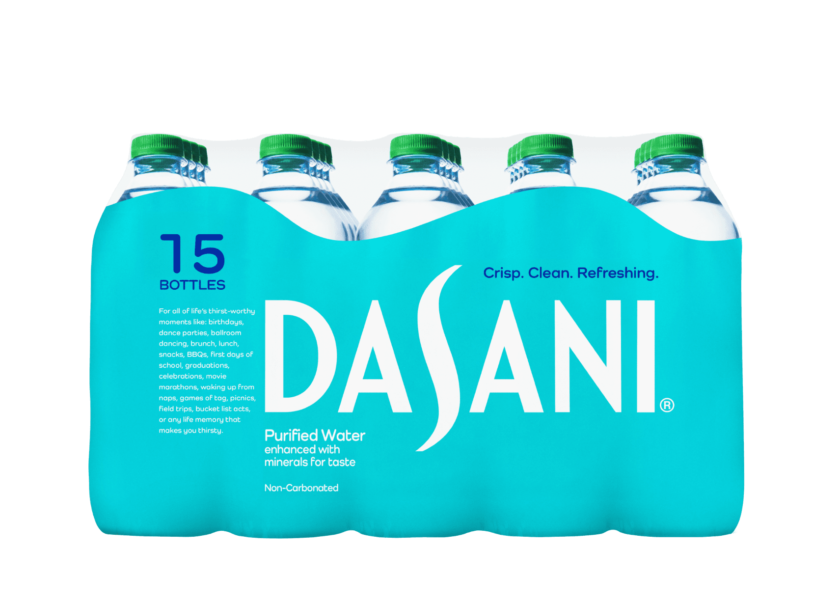 DASANI Purified Water Bottle Enhanced with Minerals 15 Pack16.9 fl oz ...
