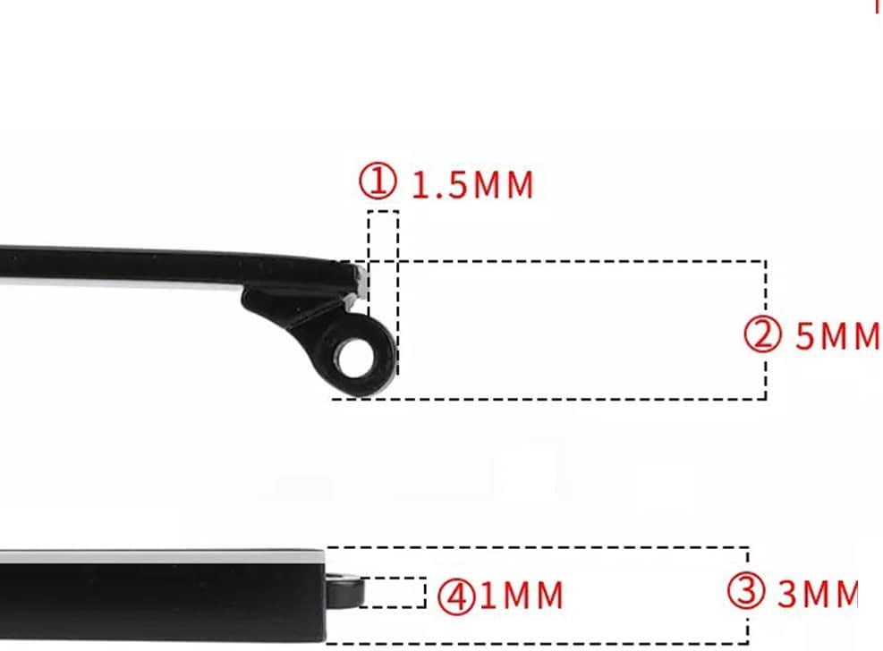 DASAW-1 Pair Metal Glasses Replacement Temple Eyewear Frame Eyeglass ...