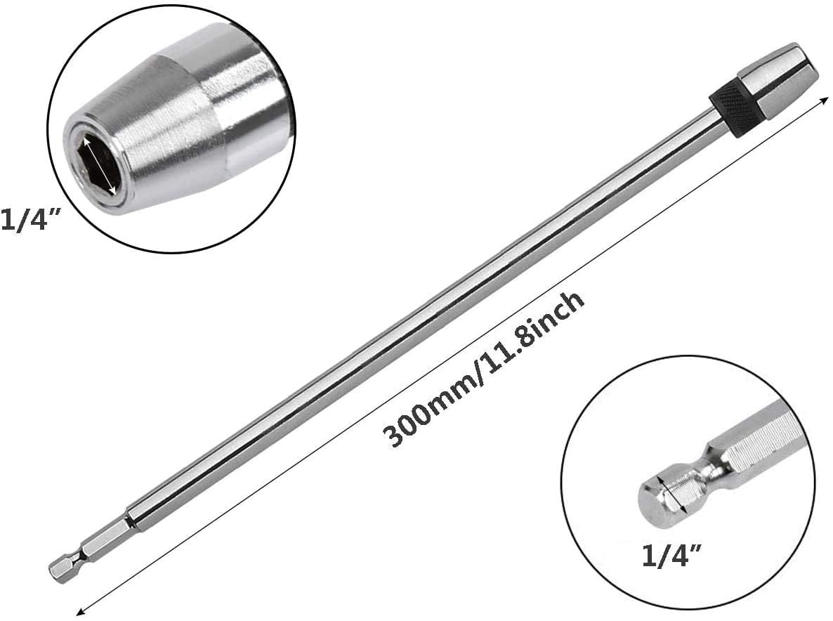 DASAW-12 inch Length Quick Release Screwdriver Drill Bit Holder ...