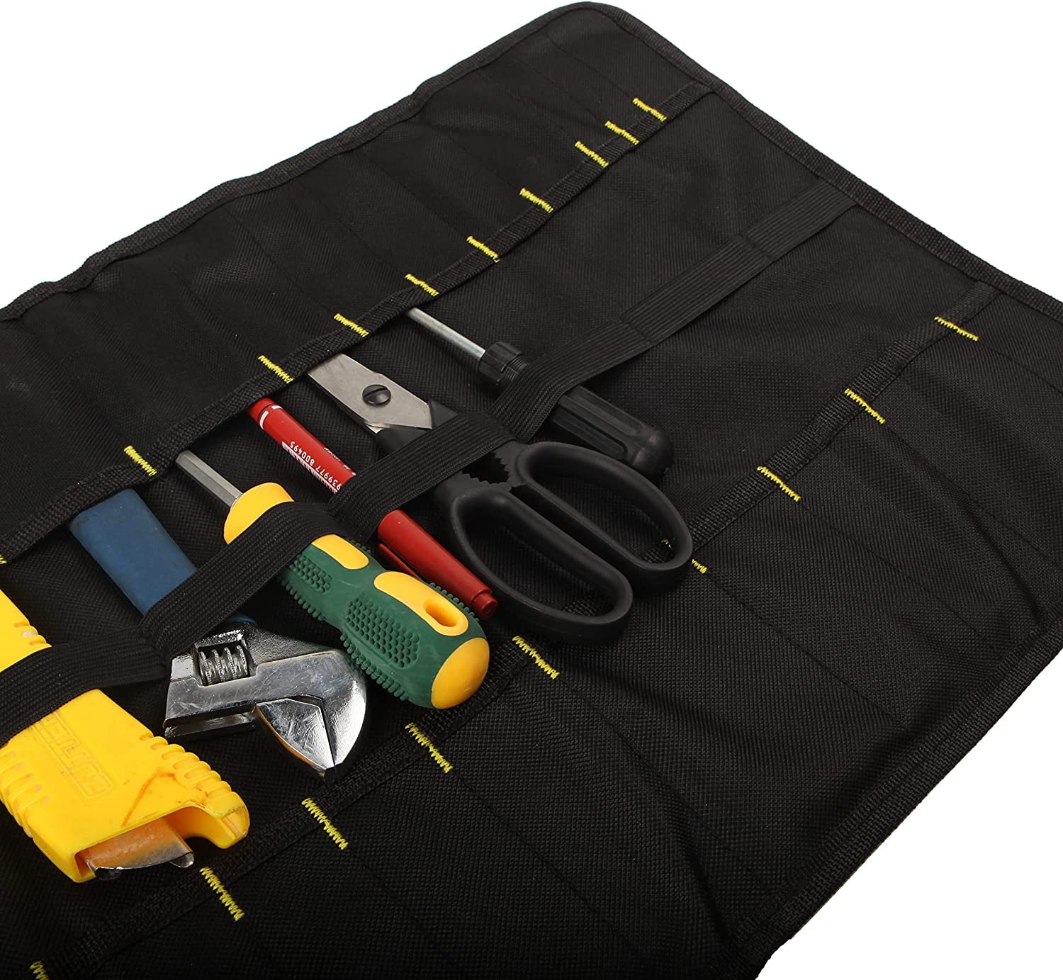 DASAW-22 pocket Tool Bag Canvas Wrench Roll Up Pouch/Screwdriver Pliers ...