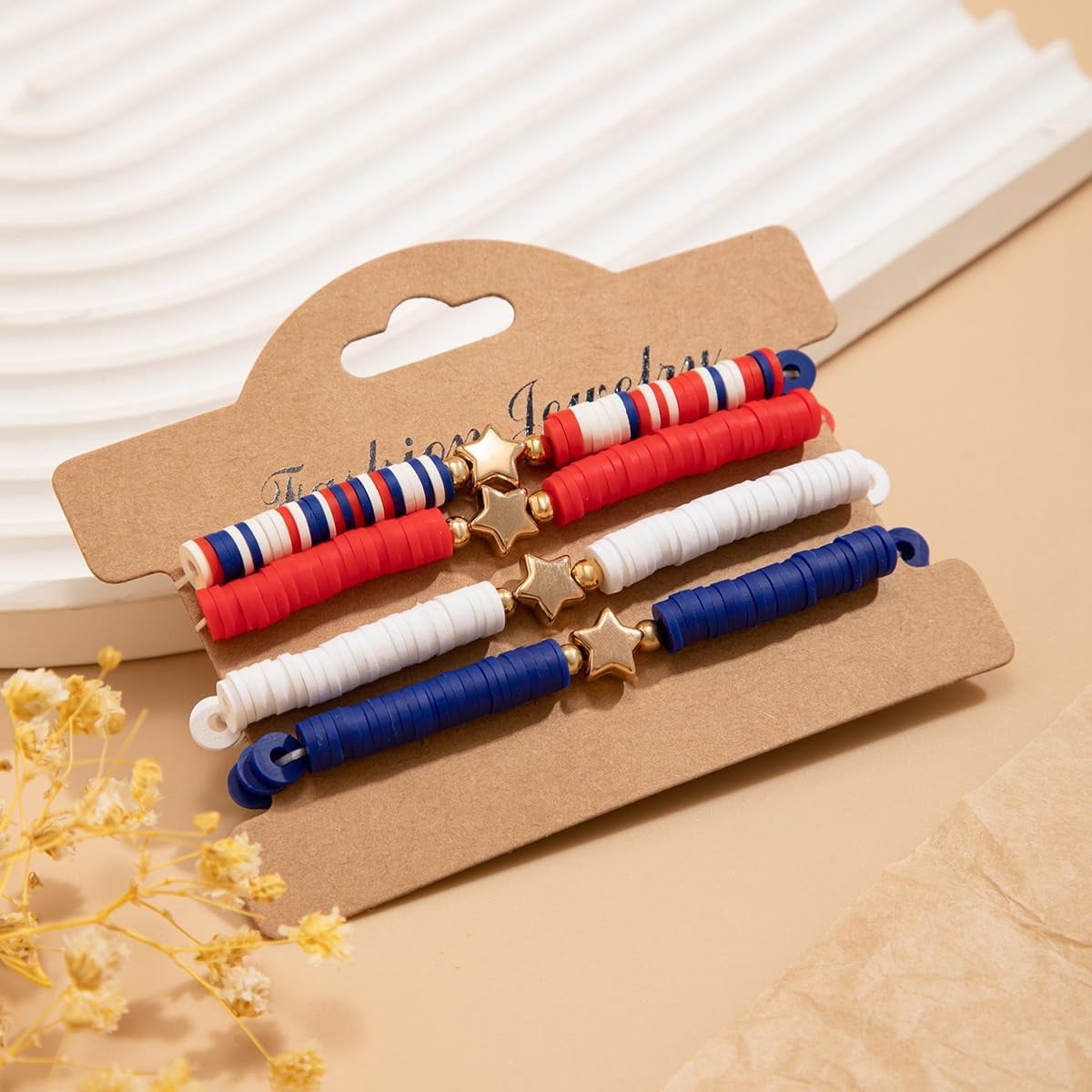 DASAW-4Pcs 4th of July Bracelets for Women Independence Day USA ...