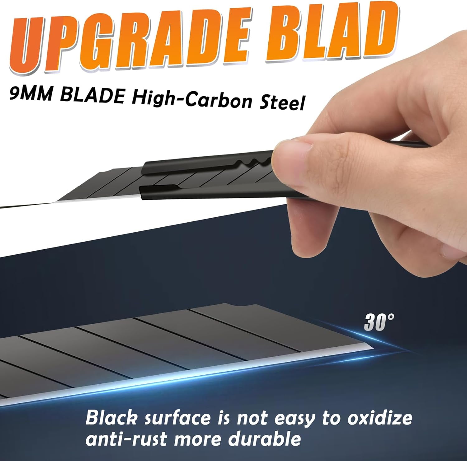 DASAW-6 Pack Utility Knife Box Cutter Retractable, 9MM Snap-Off Exacto ...