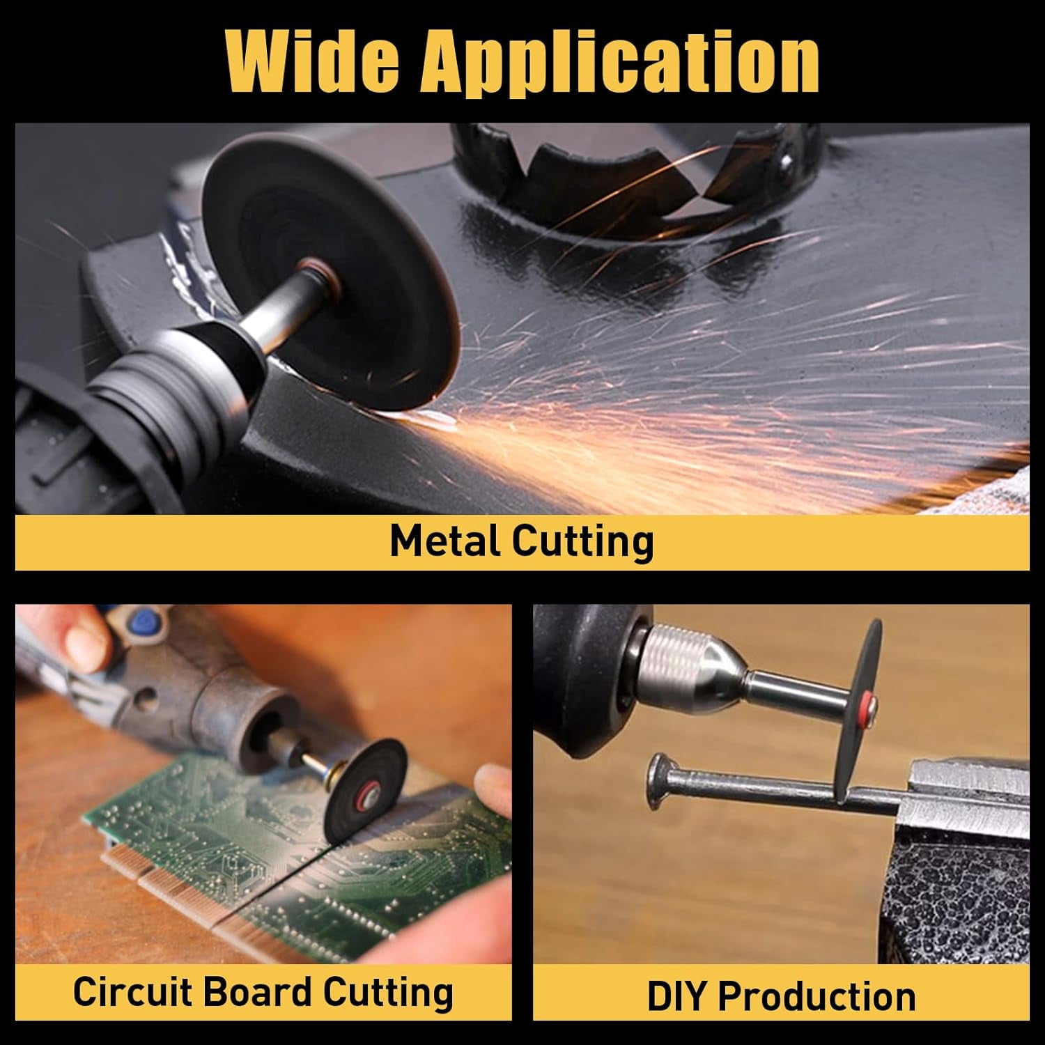 DASAW-60Pcs Rotary Tool Cut Off Wheels 1-1/4'' Reinforced Fiberglass ...