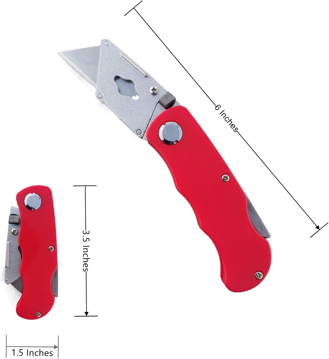 DASAW-8-Pack Folding Utility Knife Box Cutter Folding with Extra 40 ...