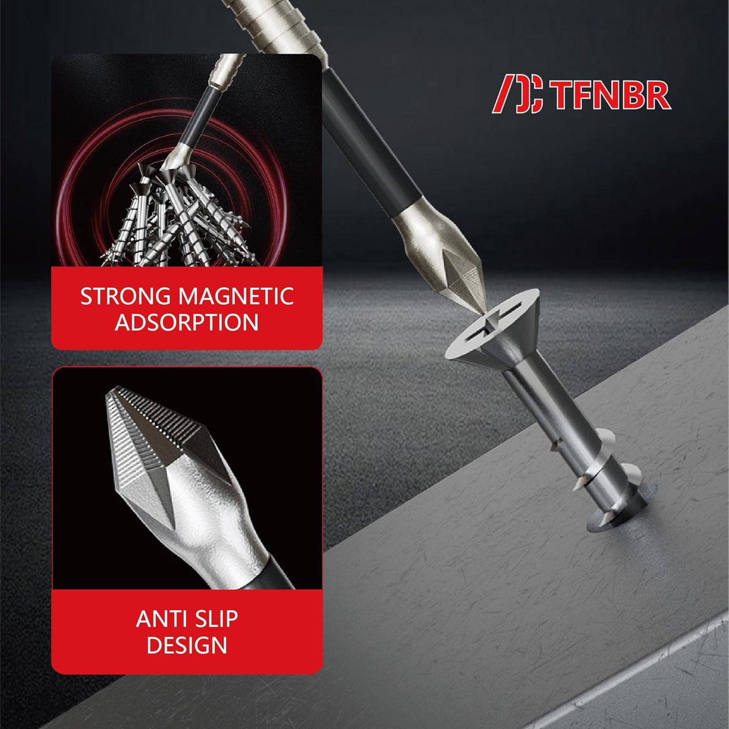 DASAW-Anti Slip Screwdriver Bits, 12-Piece High-Magnetic Screwdriver ...