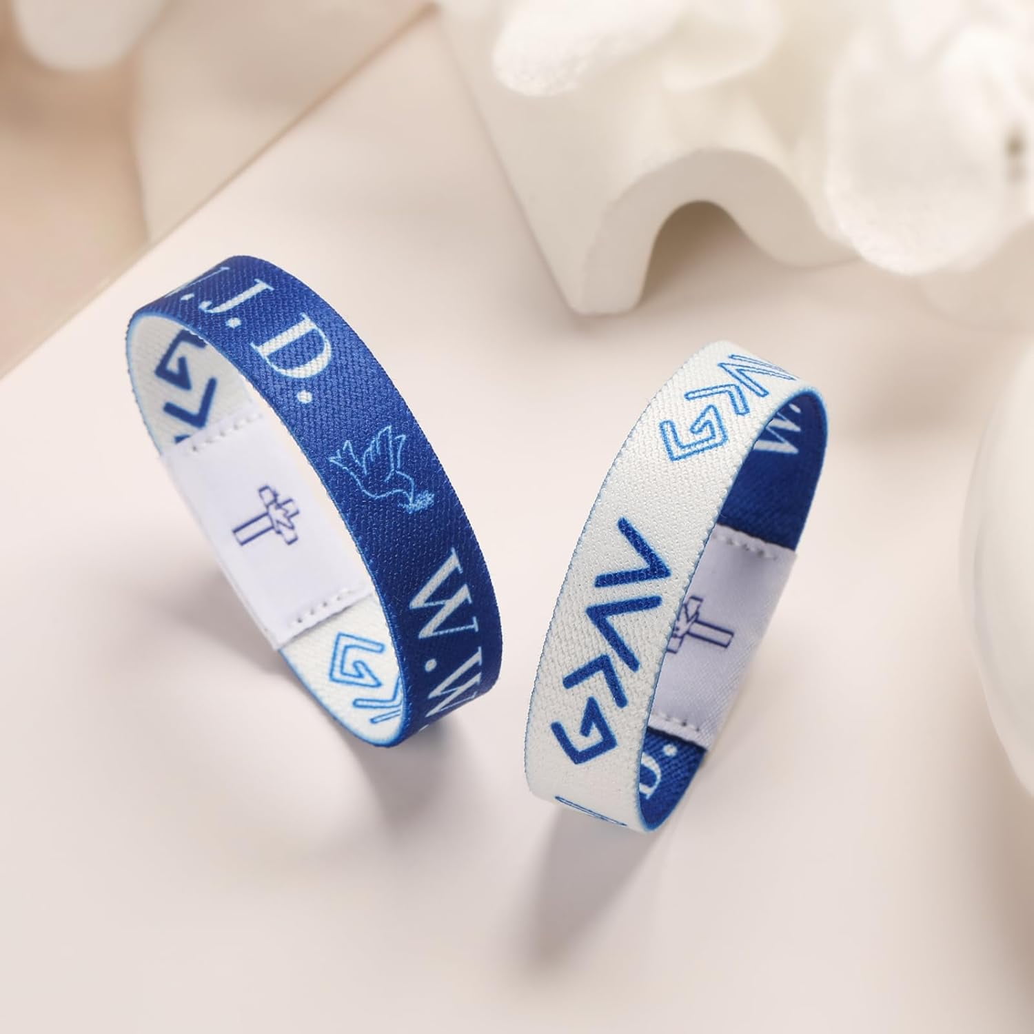 DASAW-Daily Bible Verse Bracelet Scan for Men Women, Wearable Bible Bracelet Christian Scripture ...