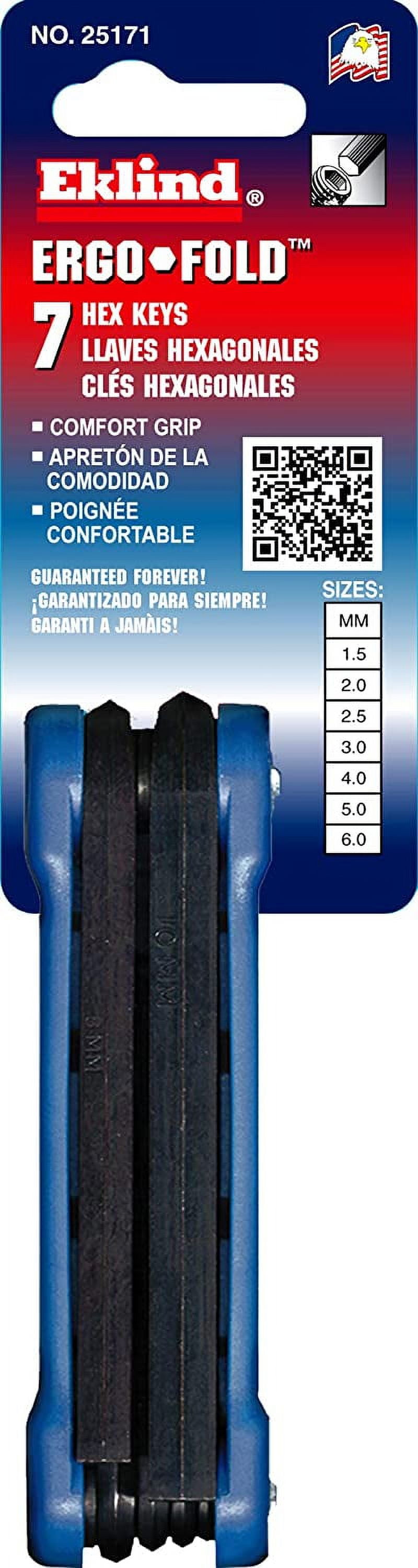 DASAW-EKLIND 25171 Ergo-Fold Fold-up Hex Key allen wrench - 7pc set ...