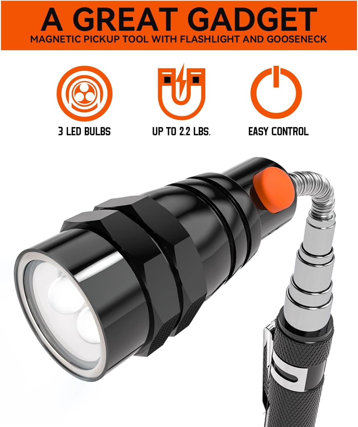 DASAW-Fathers Day Dad Gifts for Dad, Magnetic Pickup Tool with LED ...