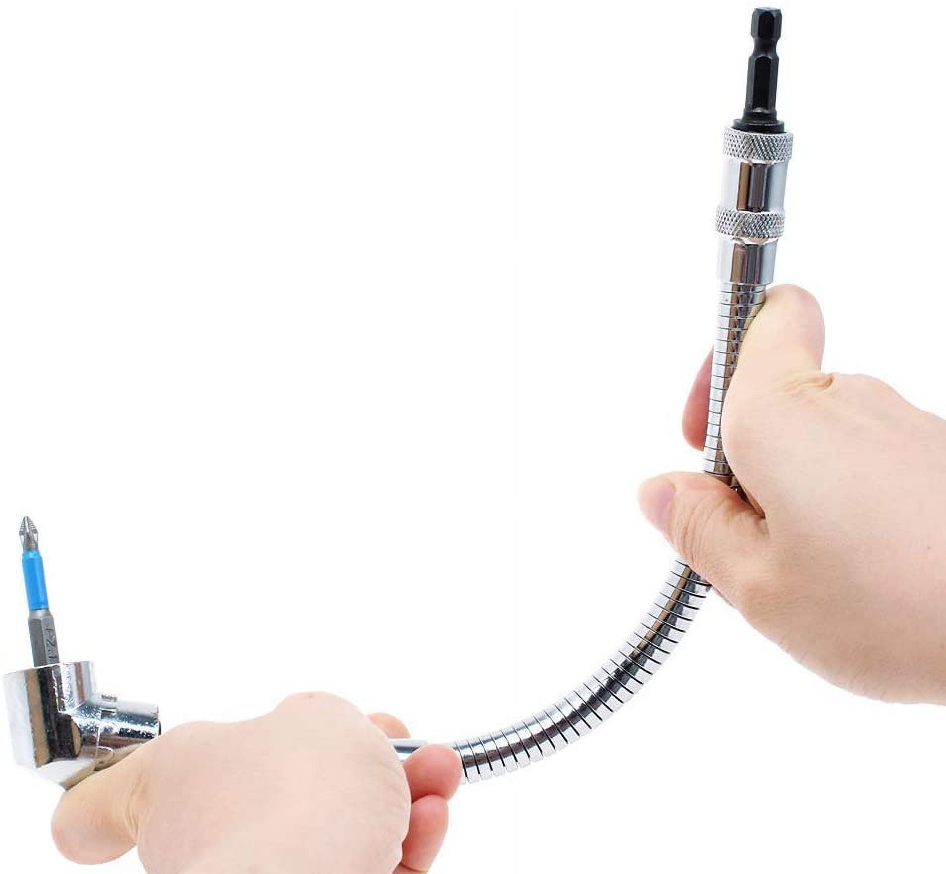 DASAW-Flexible Drill Bit Extension with Right angle Drill Adapter Flex ...