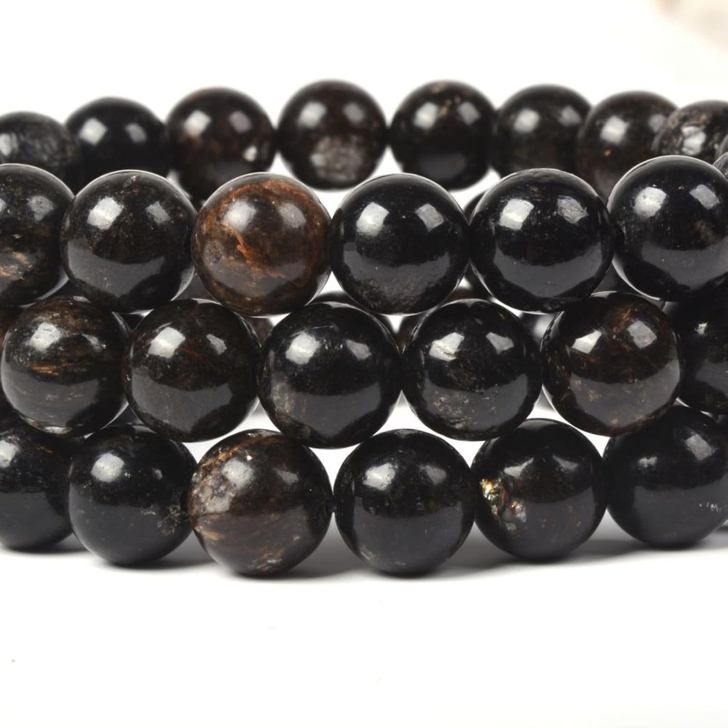 DASAW-Gem Semi Precious Gemstone 10mm Round Beads Stretch Bracelet 7 ...