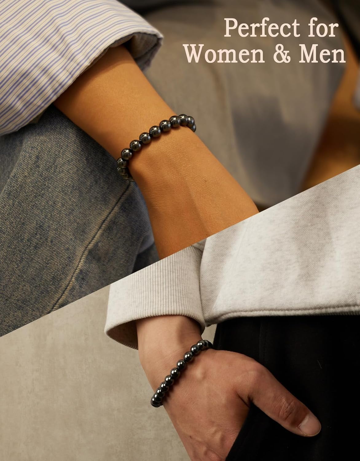 DASAW-Handmade Natural Stone Beaded Stretch Bracelets,Healing Crystals Protection Bracelet ...