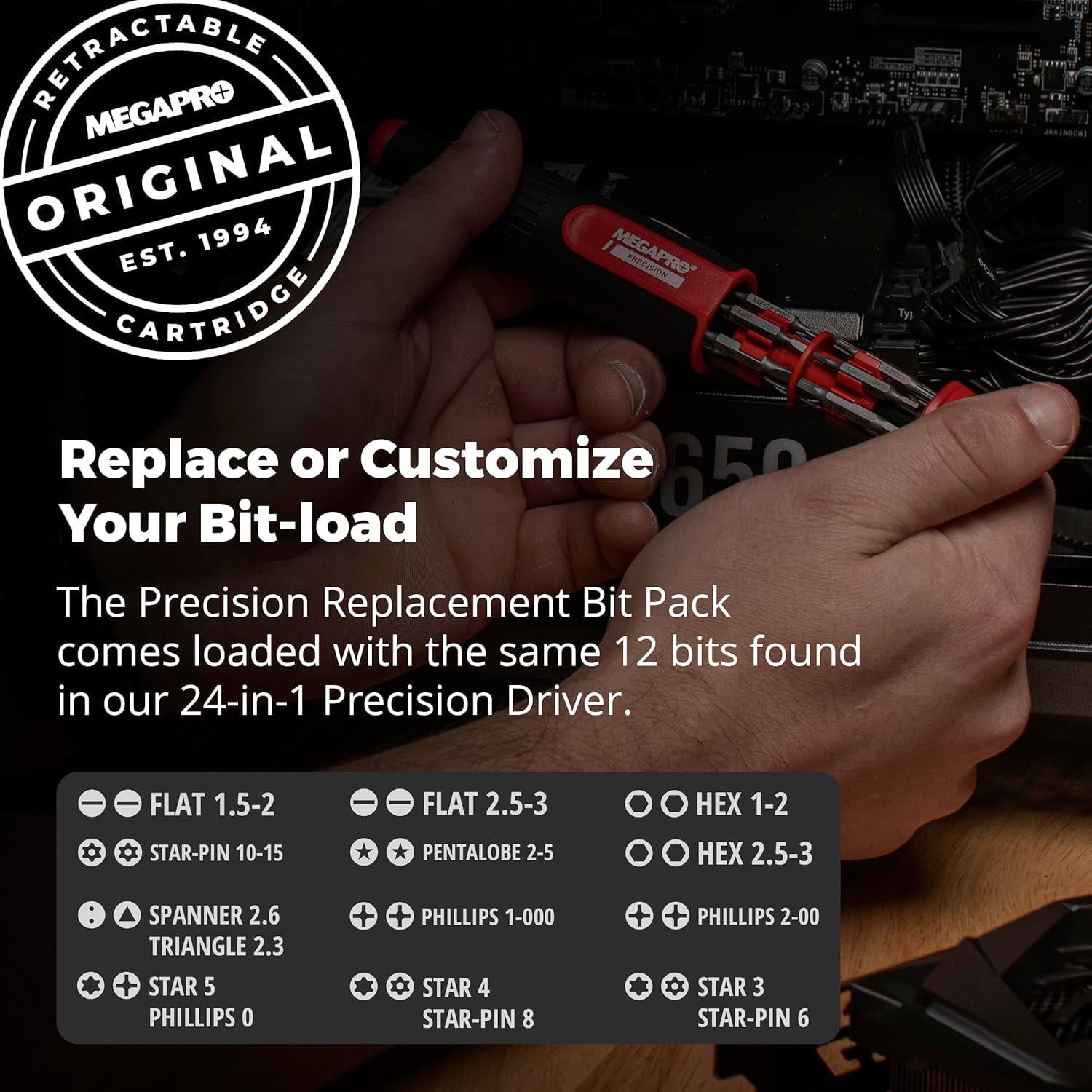 DASAW-MEGAPRO® Replacement Bit Pack - The Precision | 12 double-ended ...