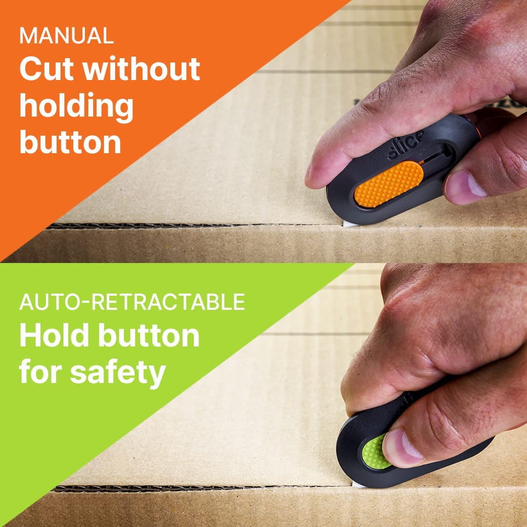 DASAW-Mini Box Cutter, Manual Retracting, Safe Ceramic Box Cutter ...