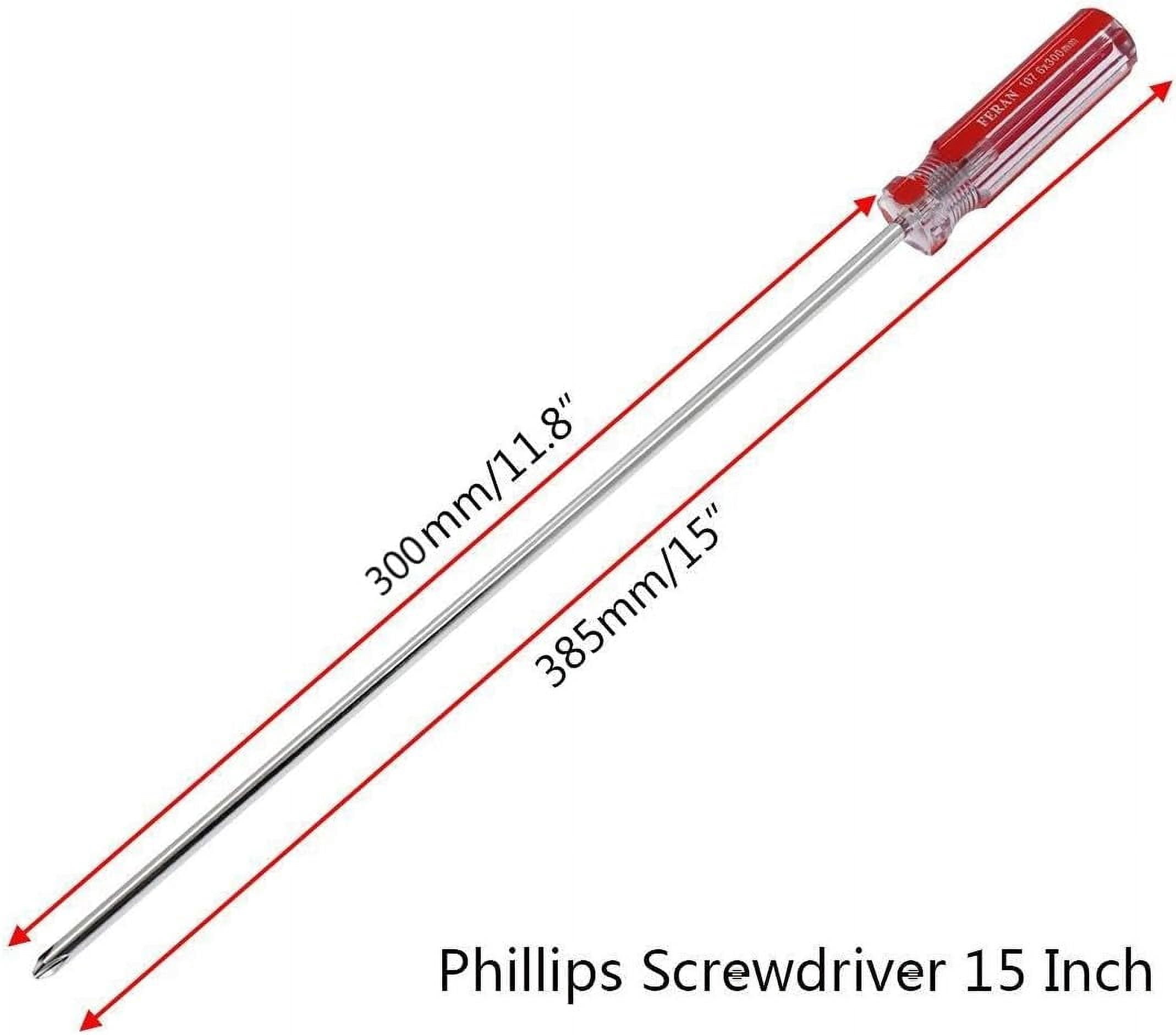 DASAW-Phillips 12 Inch Long Magnetic Tip Screwdriver - Extra Long Shank ...