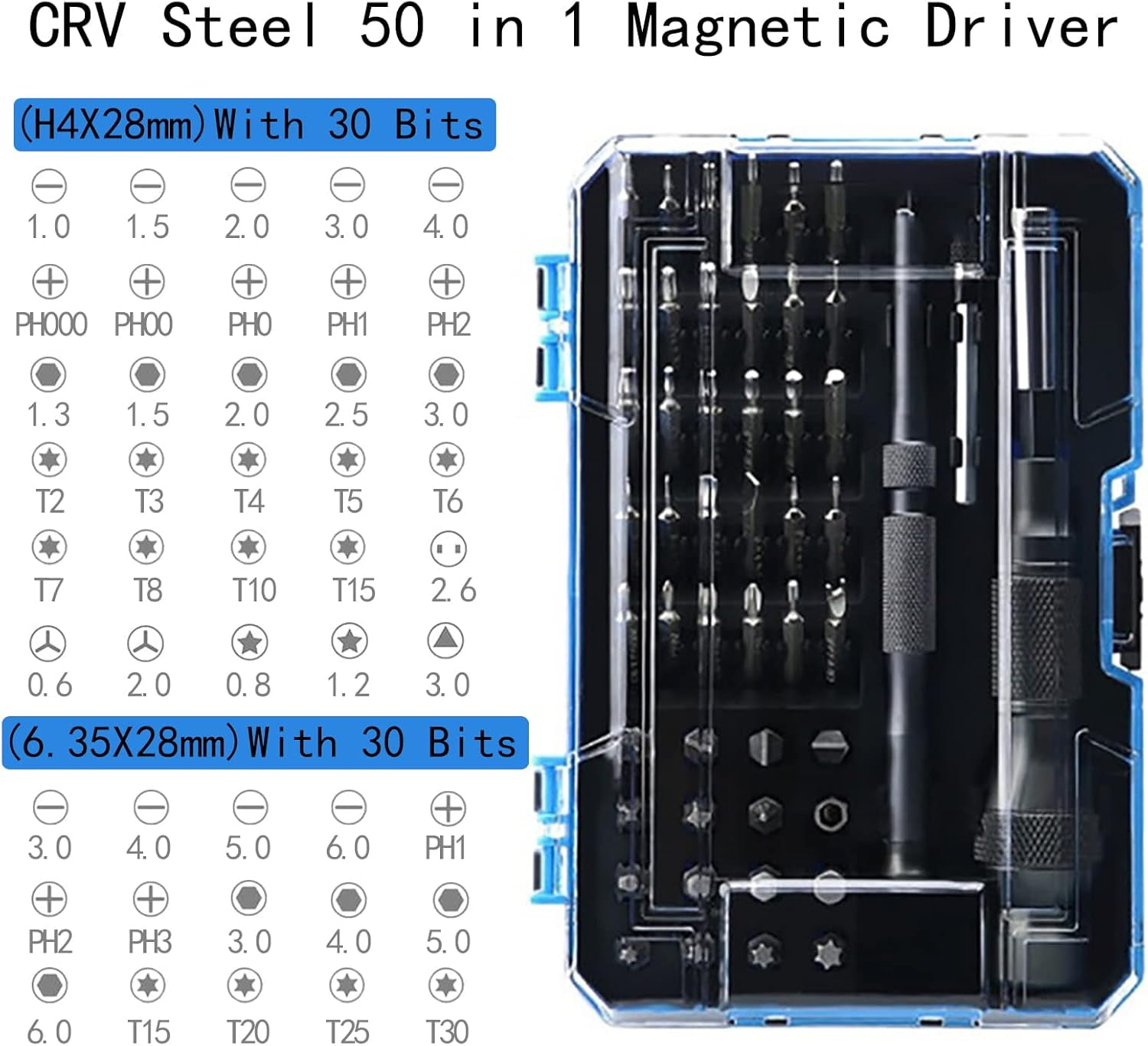 DASAW-Precision Screwdriver Set,50 in 1 Multifunction Screwdriver ...