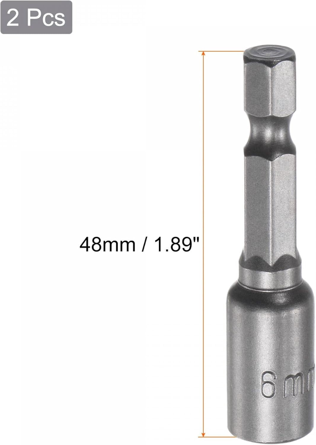 DASAW-Quick-Change Nut Driver Bit, 1/4" Hex Shank 6mm Magnetic Nut ...