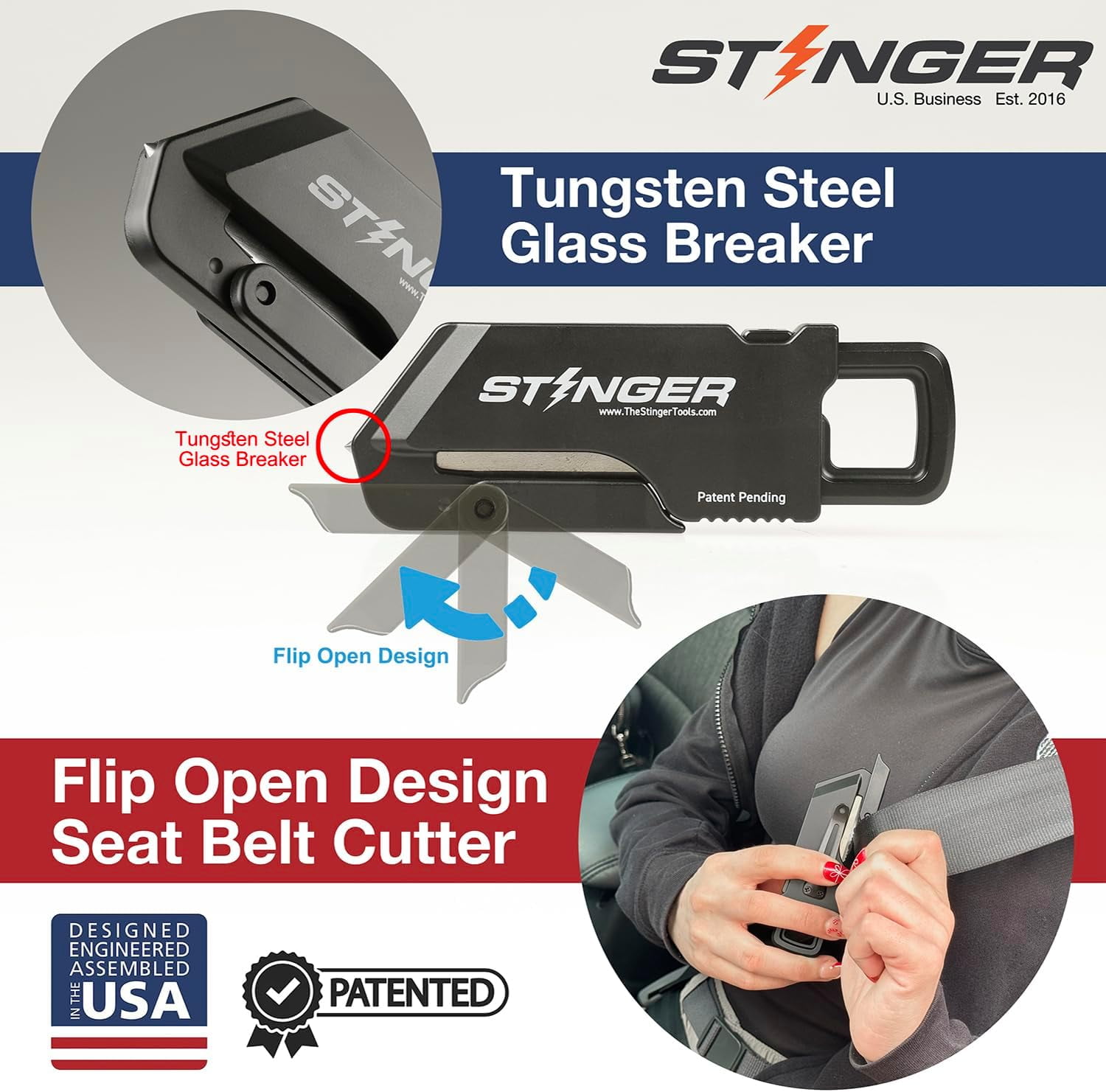 DASAW-ResqBlade Emergency tool Pocket Knife, Utility Knife with Window ...