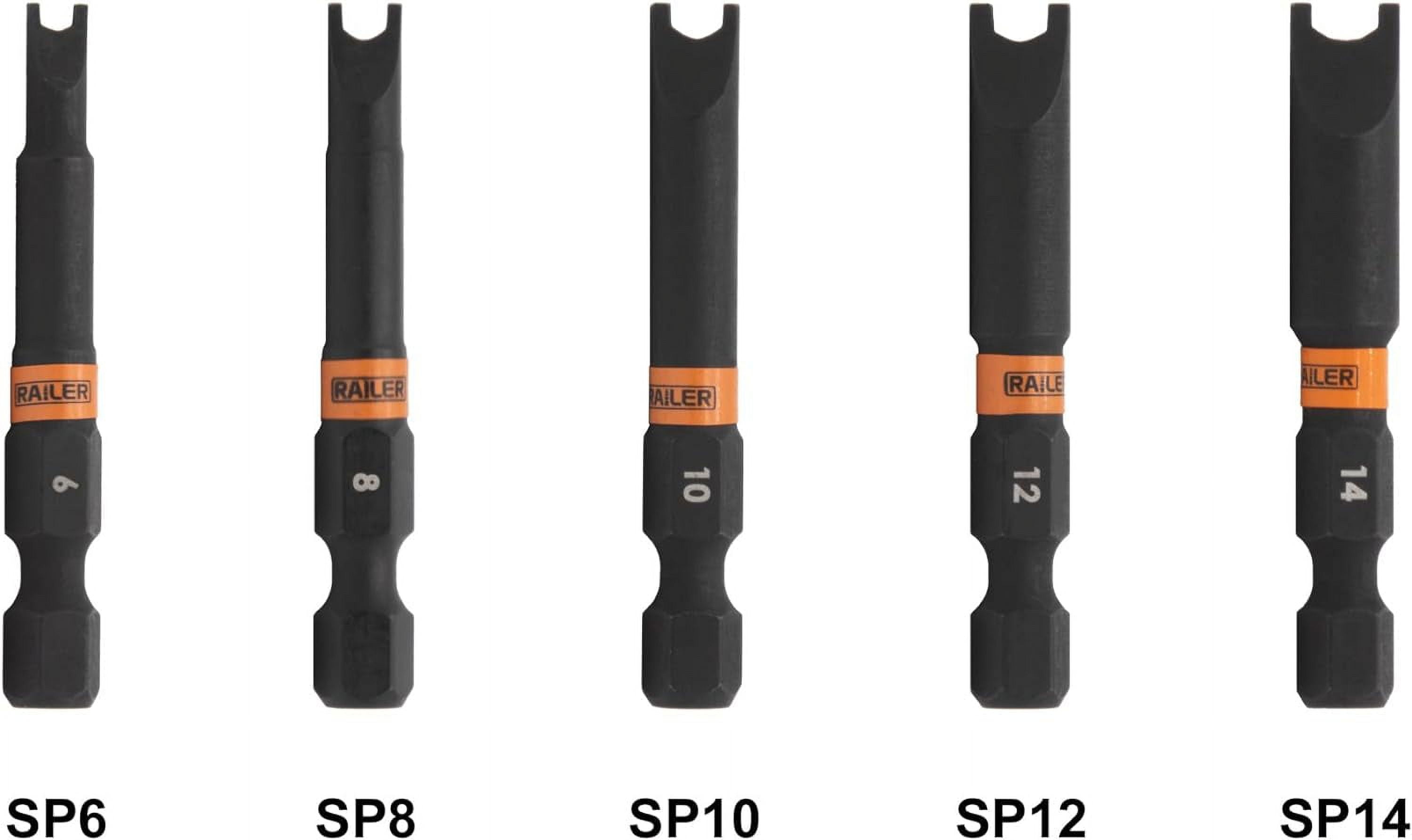 DASAW-Spanner Screwdriver Bit Set - 5PC S2 Steel 2" Spanner Snake Eyes ...