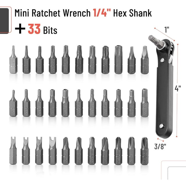 DASAW-Tamper Proof Torx Bit Set, 13 Pieces Set, T4-T40, Torx Security Bit Set, Tamper-Proof ...