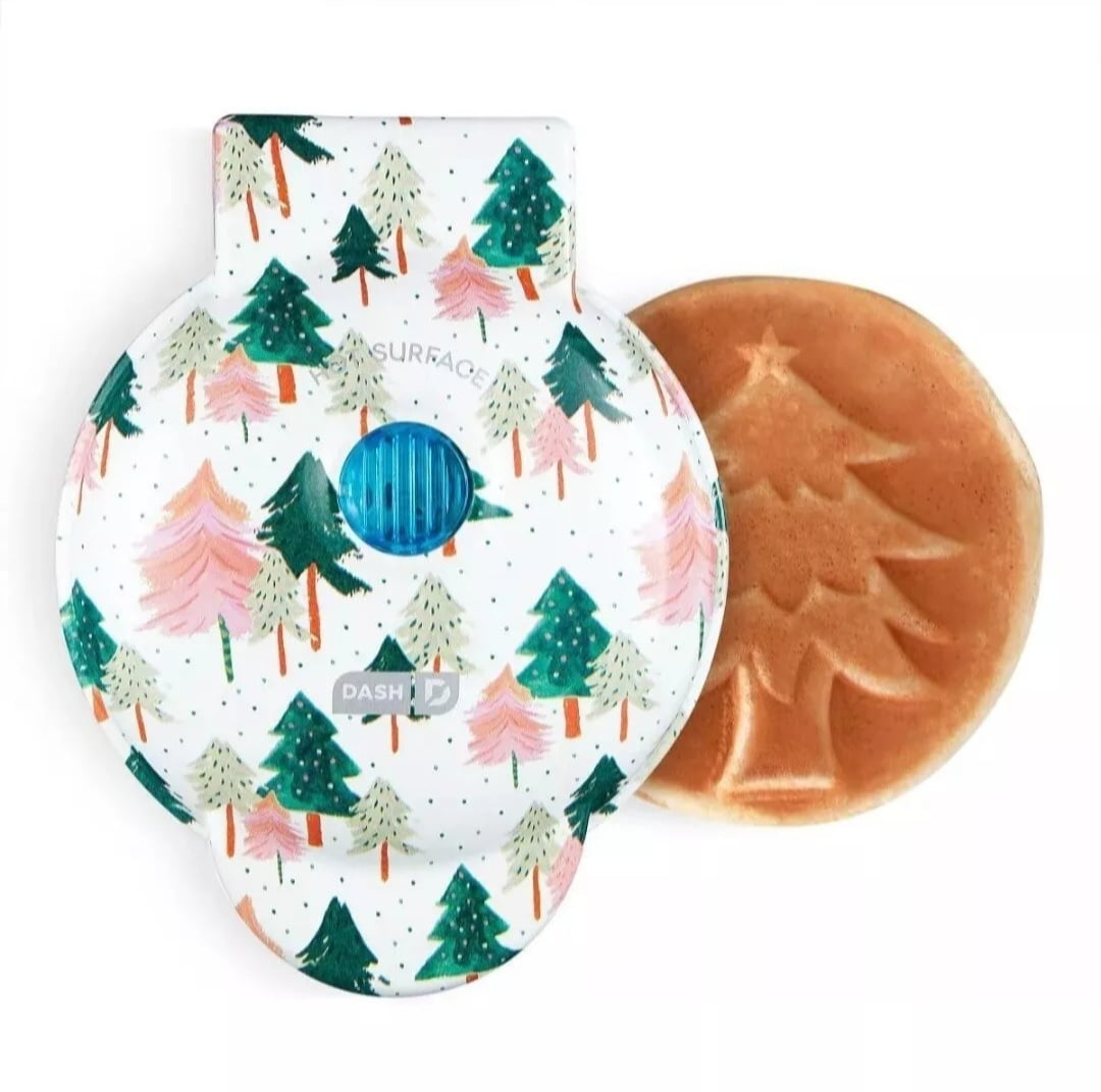 DASH Mini Waffle Maker - 4” Waffle Mold, Nonstick Christmas Tree Waffle ...
