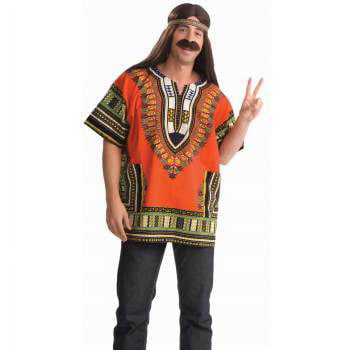 DASHIKI SHIRT-ORANGE - Walmart.com