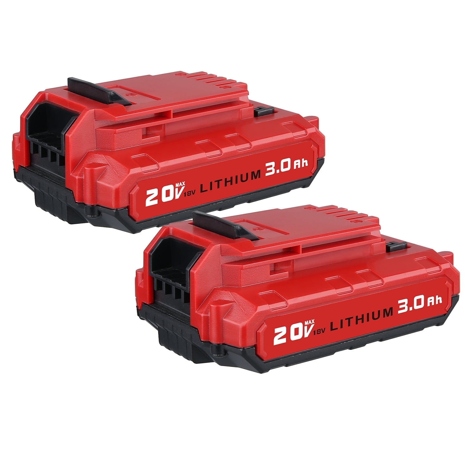 DASNITE 2Pack Compatible with Porter Cable 3.0Ah 20V Battery ...
