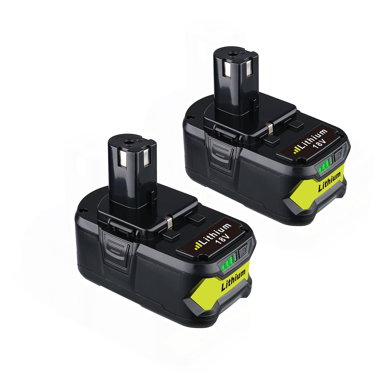 DASNITE 2Packs 8.0Ah Battery Replacement for Ryobi 18V Battery, 18 Volt ...