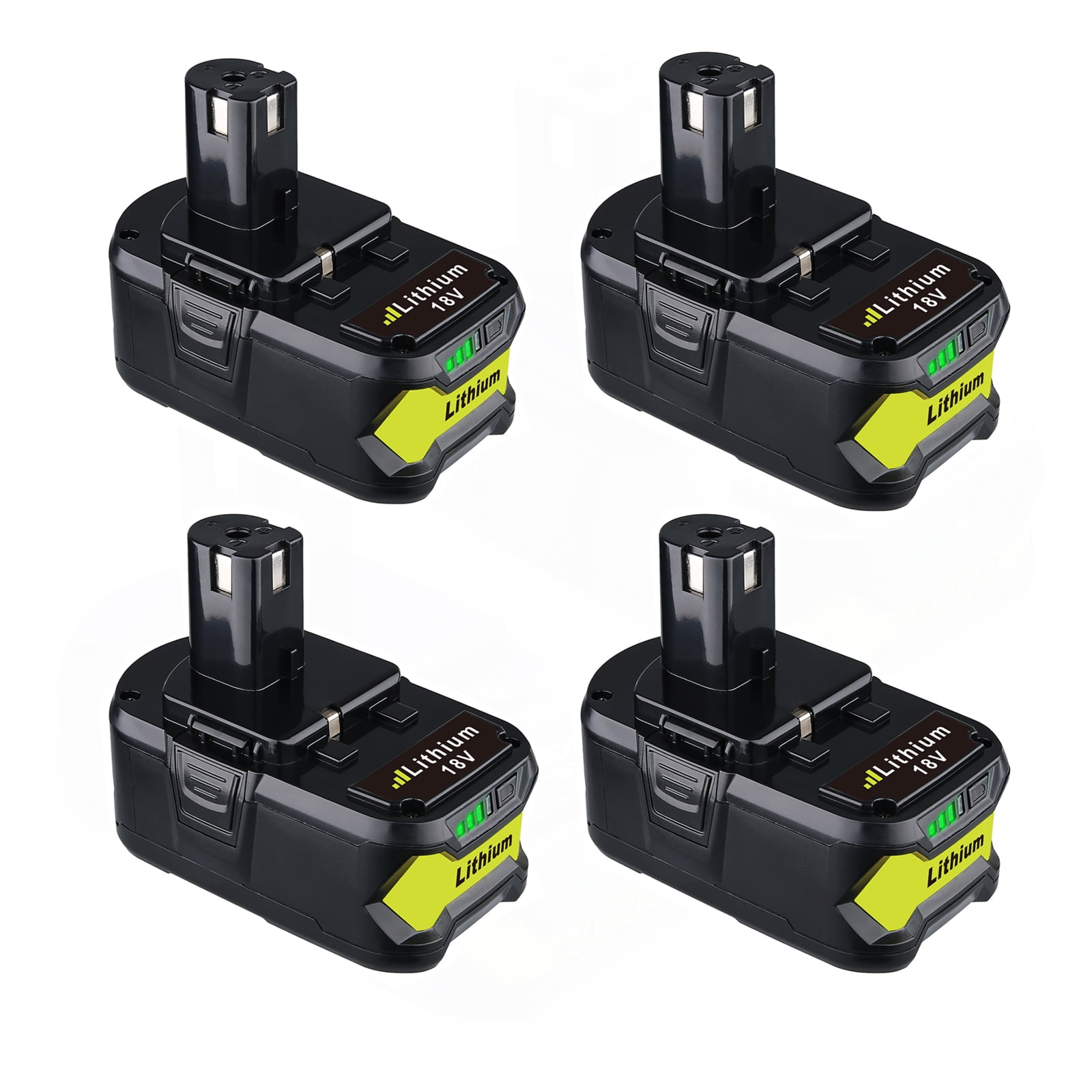 DASNITE 8.0Ah Battery Replacement for Ryobi 18V Battery, 18 Volt ...