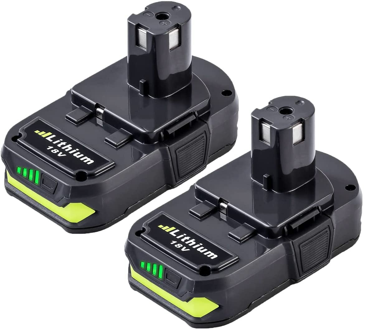 Ryobi 18V Power Tools, 2Pack 3.0Ah P102 Lithium Battery Replacement for ...