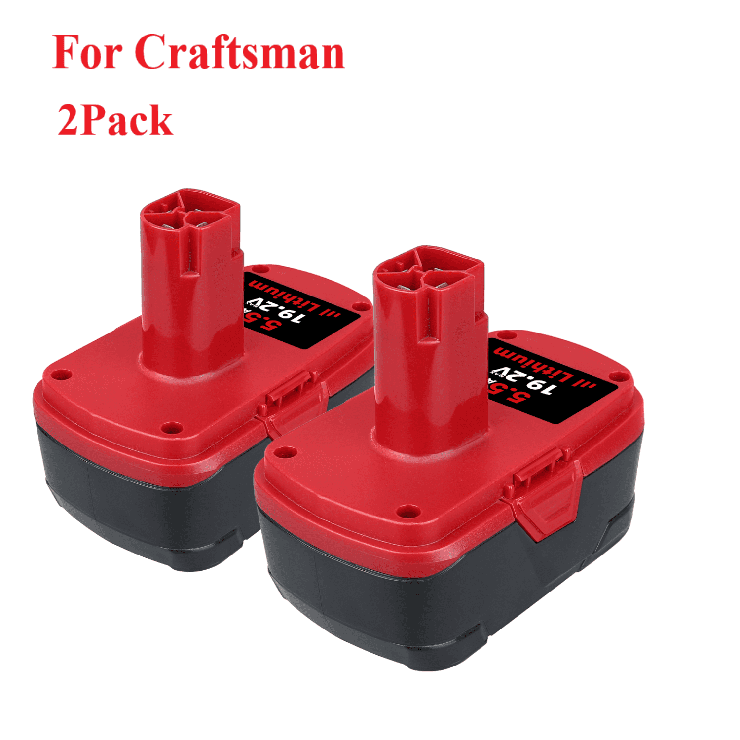 DASNITE for Craftsman C3 Battery 18V(19.2Vmax) 5500mAh li-ion Red&Black ...