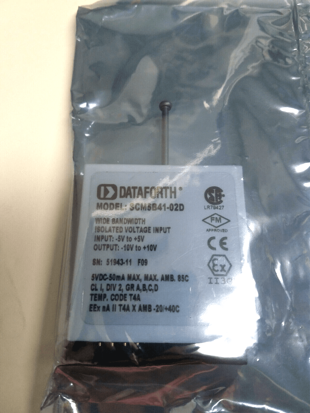 DATAFORTH SCM5B41-02D Analog Voltage Input Module, Wide Bandwidth - Walmart.com