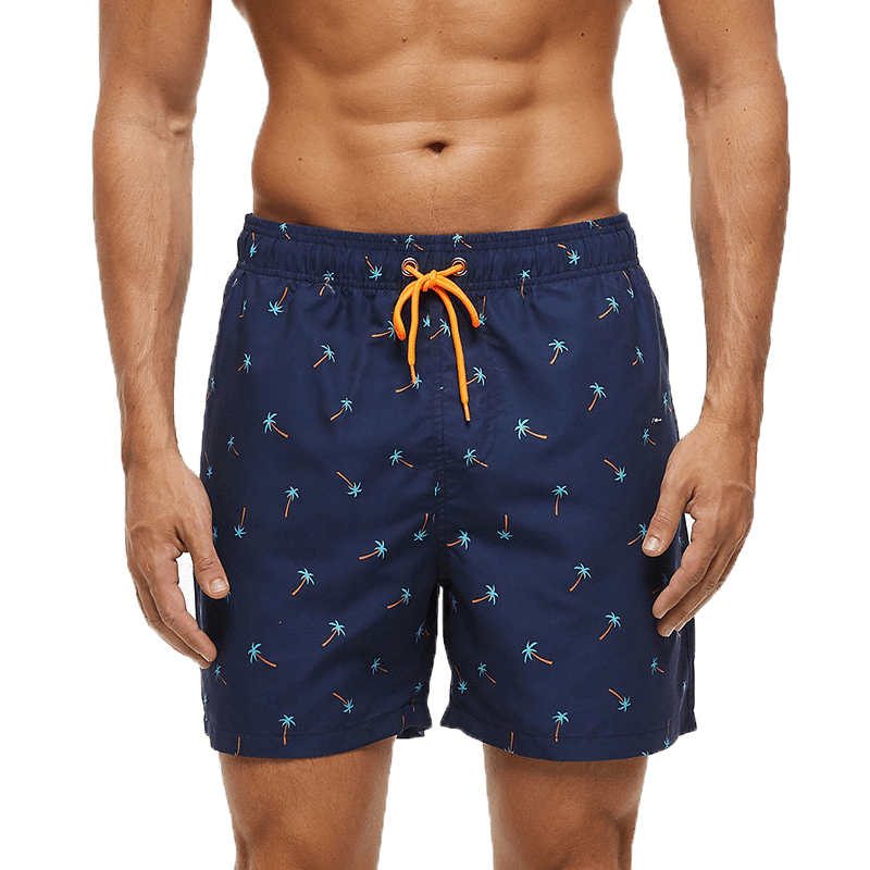 DATIFER Summer Men Beach Print Shorts Surfing Swimwear Fitness Workout ...