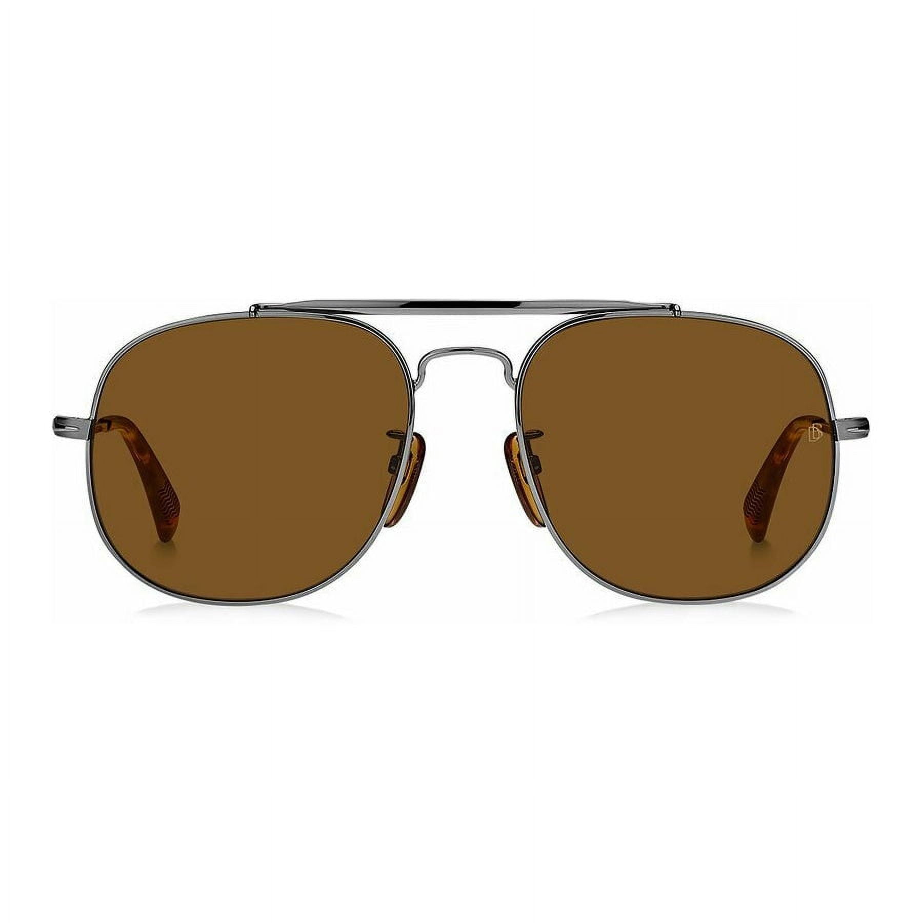 DAVID BECKHAM-DB 7004/S 06LB/70 Aviator Sunglasses Ruthenium Brown ...