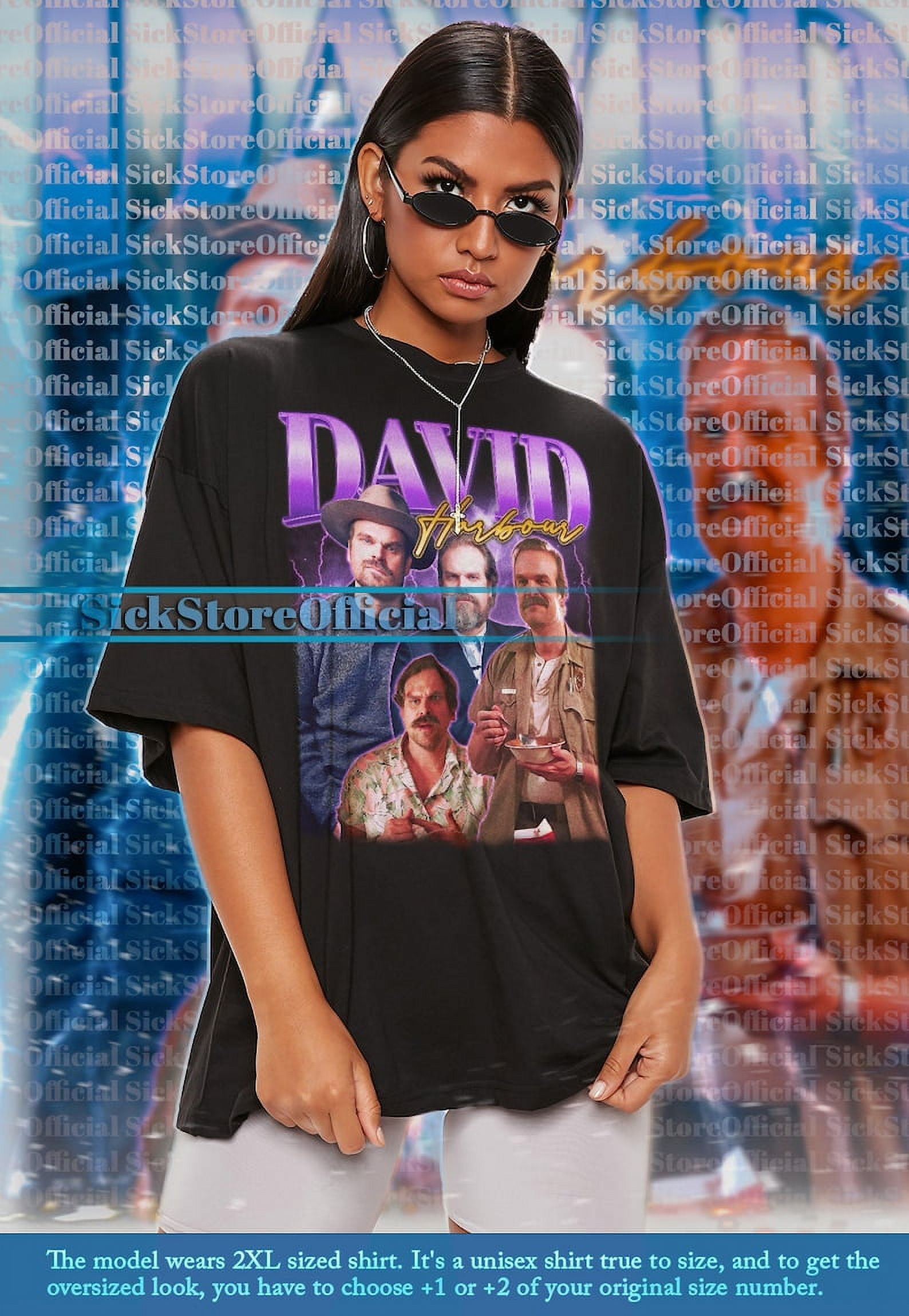 DAVID HARBOUR Shirt, David Harbour Rap 90s Hip-hop Style Shirt, David ...