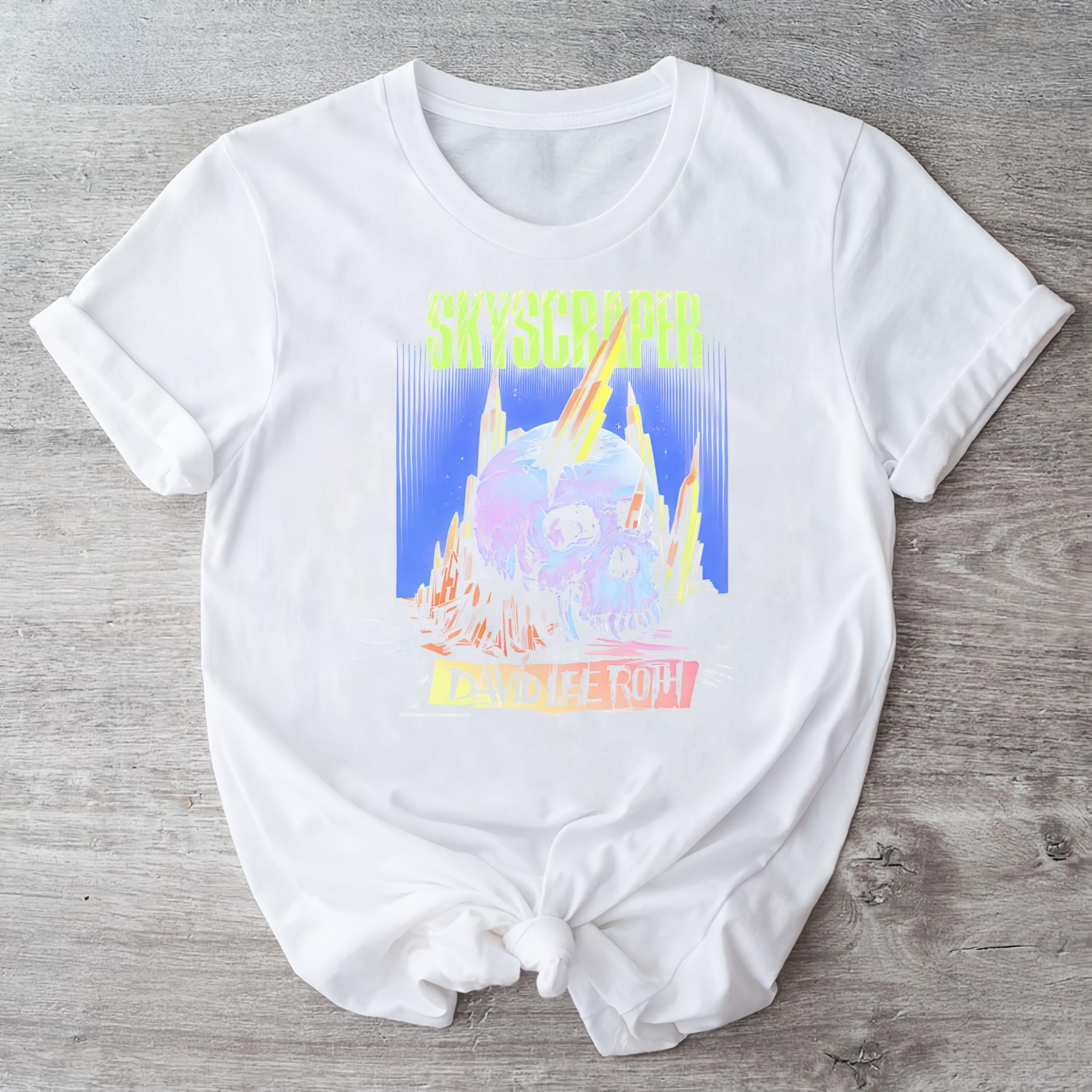 DAVID LEE ROTH SKYSCRAPER WORLD TOUR NEW BLACK T-SHIRT-TH40837 ...