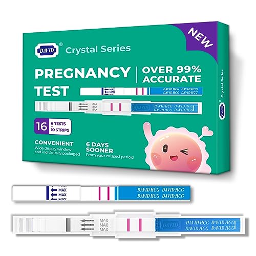 DAVID Pregnancy Tests Sticks, HCG Midstream Tests Early Detection, 6 ...